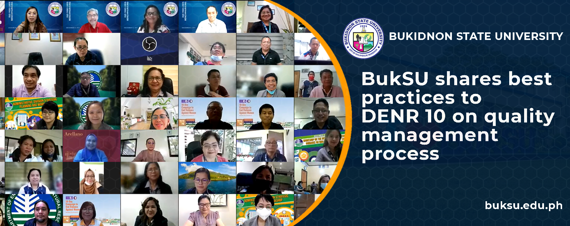 BukSU shares best practices to DENR 10 on quality management process ...