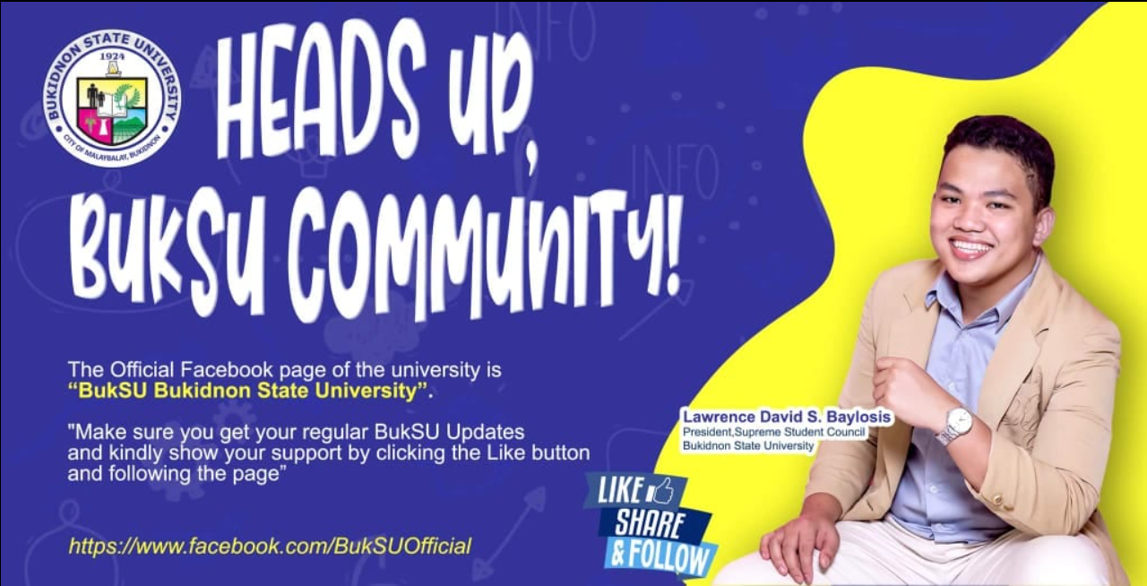 BukSU Bukidnon State University the official Facebook page of the ...