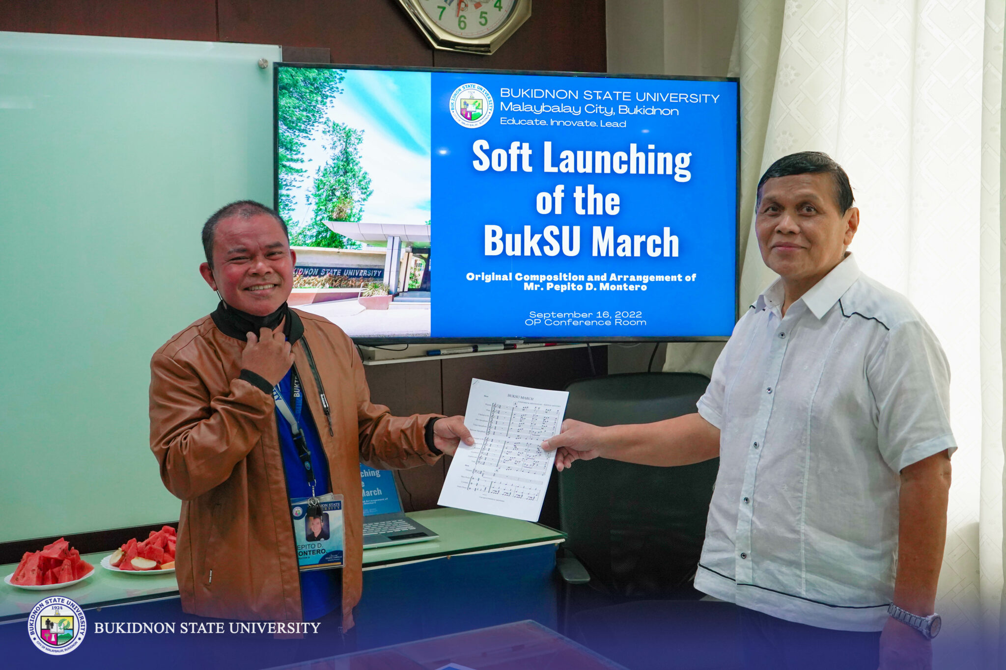 BukSU launches its Own Graduation March - Bukidnon State University