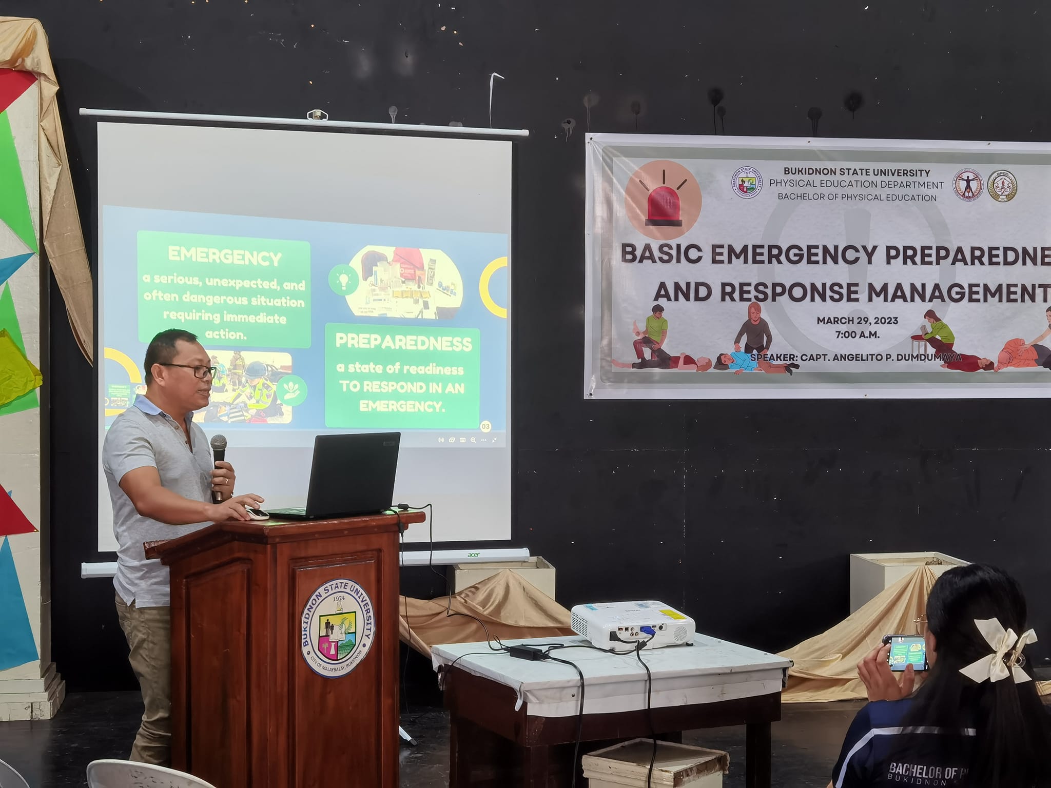 LOOK: PE students participate in Basic Emergency Preparedness, Response Management seminar ...