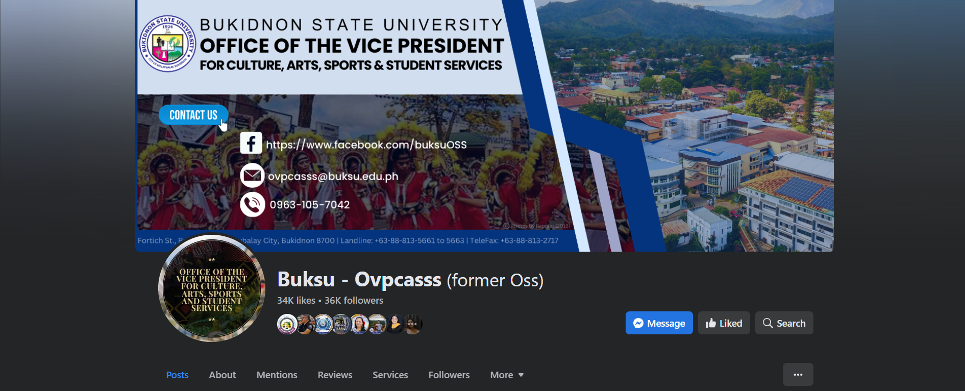 BukSU OSS is now OVPCASSS - Bukidnon State University