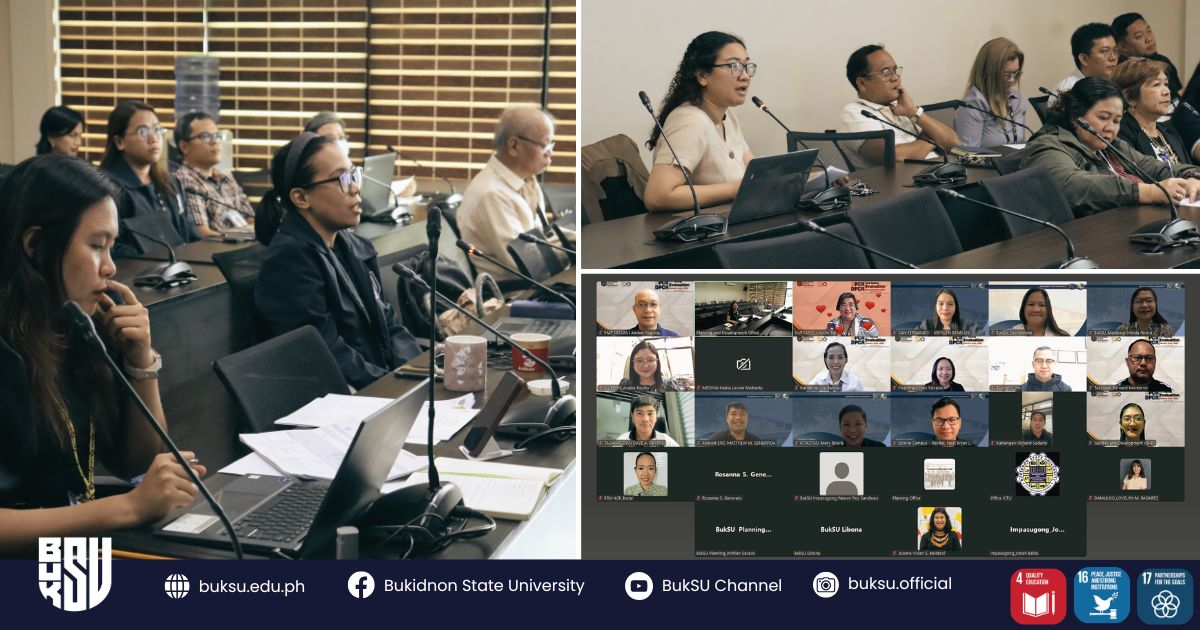 BukSU Successfully Conducted Its Performance Evaluation for the 2025 1st Rating Period ...